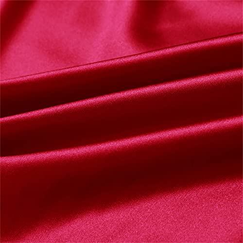 Orfemui Scarlet 100% Pure Silk Fabric 16mm by The Pre-Cut 1 Yard 45" Width Wedding Dressmaking Sewing DIY