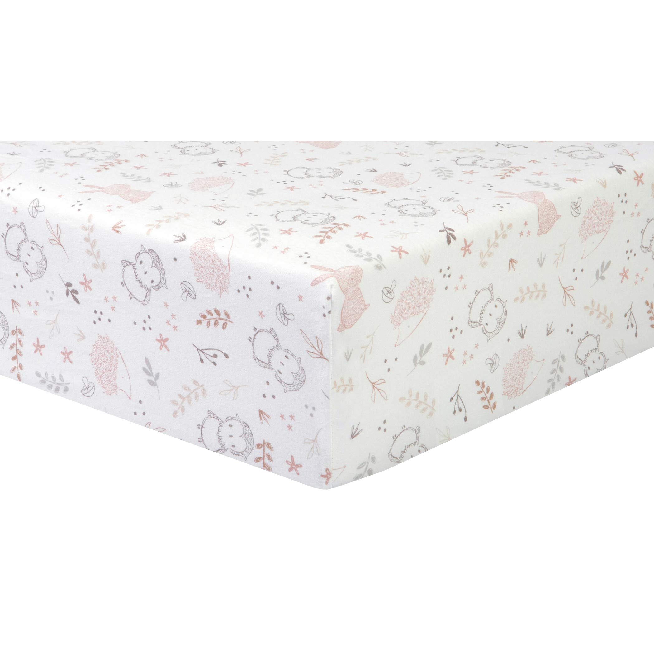 Trend Lab Woodland Friends Flannel Fitted Crib Sheet (103771)