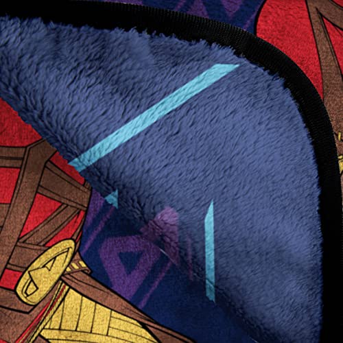 Marvel Black Panther Wakanda Forever Blanket - Measures 60 x 90 inches, Kids Bedding Features Shuri & Okoye - Fade Resistant Super Soft Fleece (Official Product)