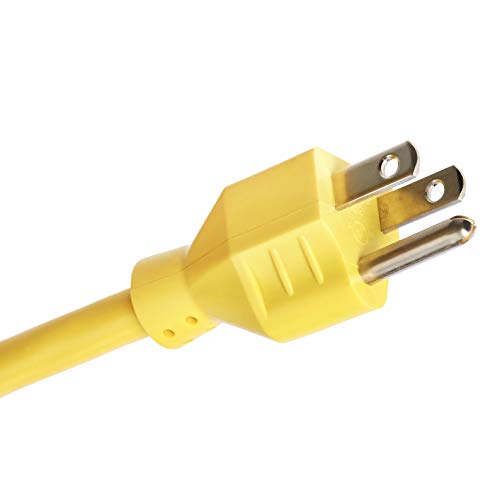 AmazonCommercial Heavy Duty Metal Surge Protector Power Strip, 1 PACK, Yellow
