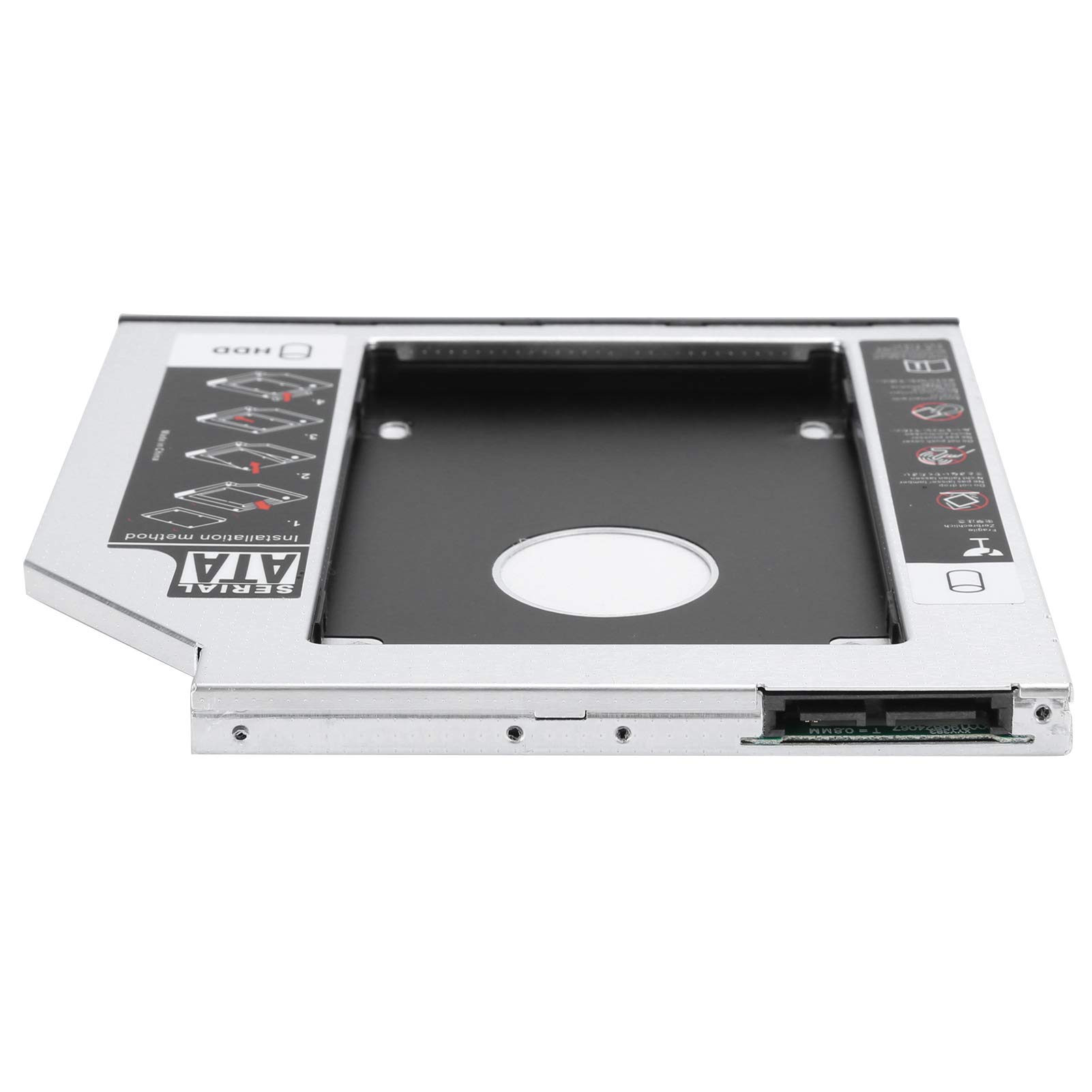 Qinlorgo Notebook Optical Drive 79.5mm MSATA/NGFF SSD/HDD Hard Drive PC for Notebook Office Home