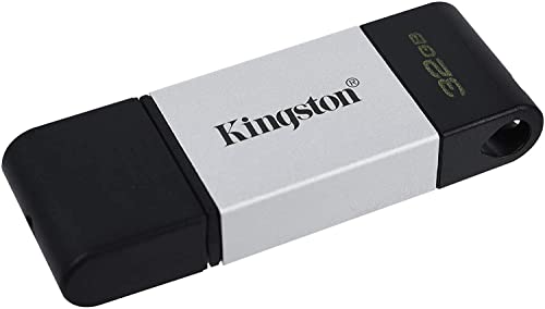 Kingston DataTraveler 80 32GB USB Type-C Flash Drive (DT80/32GB), Metal