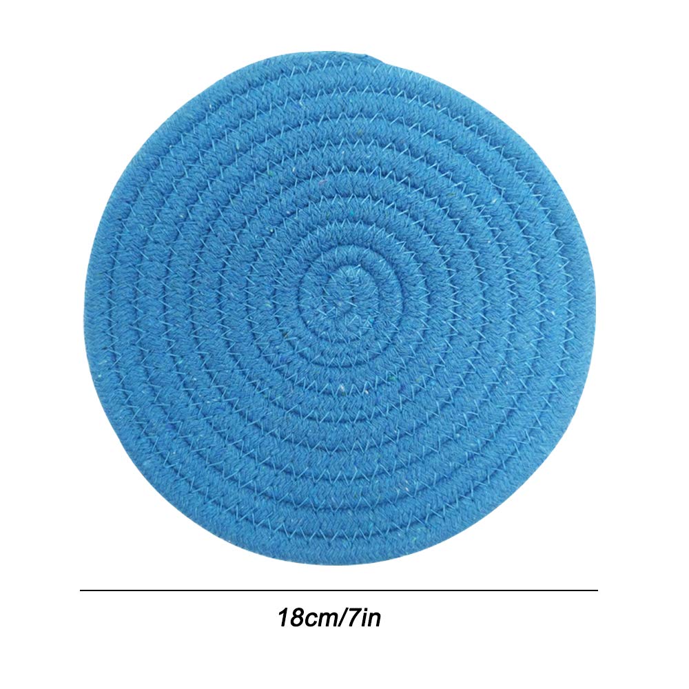 4 Pcs Cotton Thread Weave Hot Pot Holders, AIFUDA Multi-use Hot Mats Non-Slip Stylish Coasters Insulation Hot Pads Trivet for Cooking and Baking