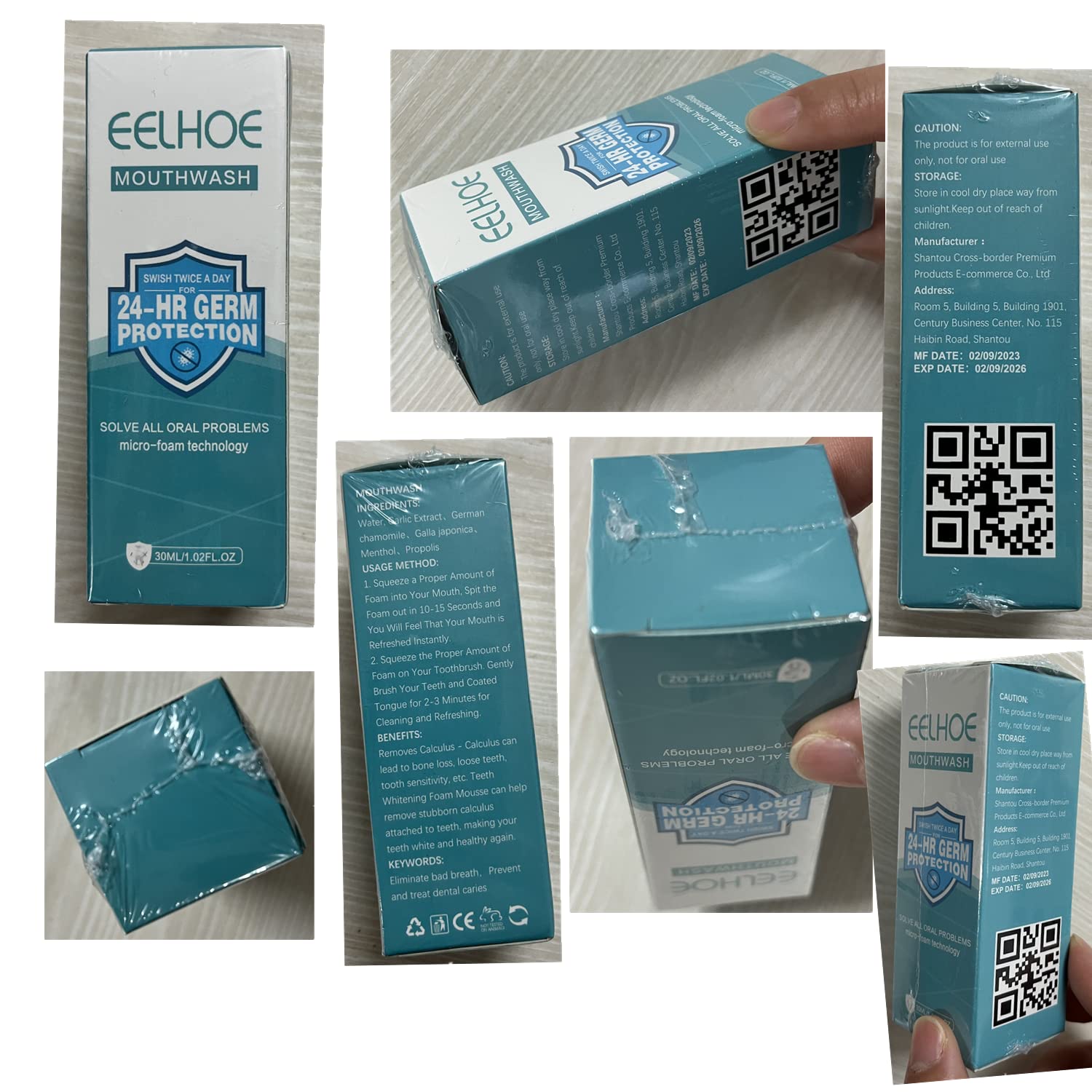 3Pcs Teeth Mouthwash Toothpaste Foam,Stain Removal Teeth Whitening,Oral Care,Fresh Breath Deep Cleaning.