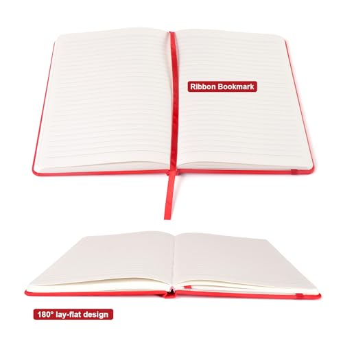 8 Pack Lined Journal Notebooks, 240 Pages, 5.5 x 8.3 inch, 8 Colors, Comix A5 Hardcover Notebooks, Classic College Ruled Notebooks for Writing