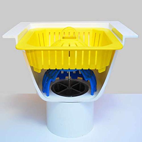 8 Inch PermaDrain Safety Strainer Basket. Fits 12 Inch Floor Sinks. For Zurn, Oatey, Wade, Josam, Smith, and Other Floor Sink Brands.