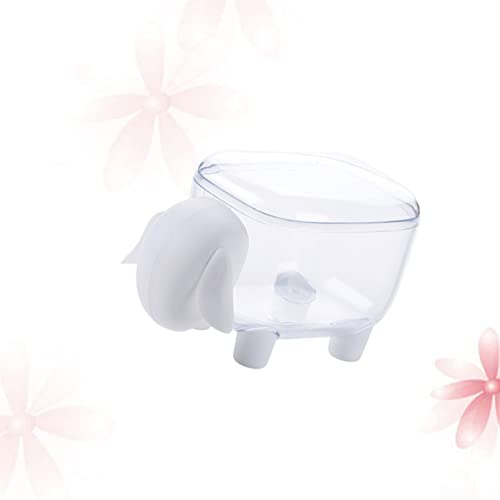 Apothecary Party with Holder, Clamp Containers Canister Accessories Jewelry Jar Clear Makeup Sheep Organizer Toothpicks Container Sheep- Cosmetics Sundries Countertop