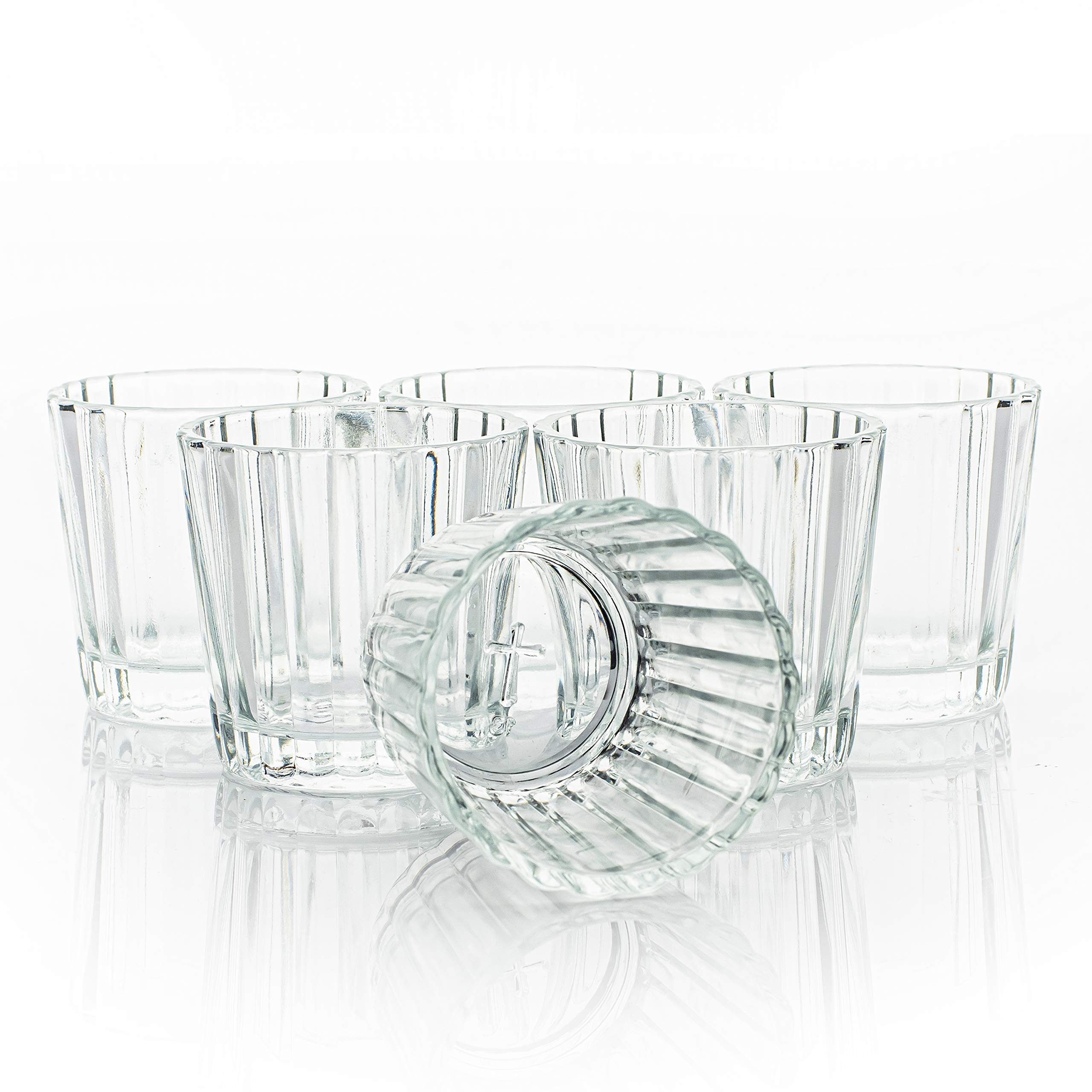 3BL Endurance Tequila/Mezcal Shot Glasses, SET OF SIX, Double Shot Size (2.7 oz)