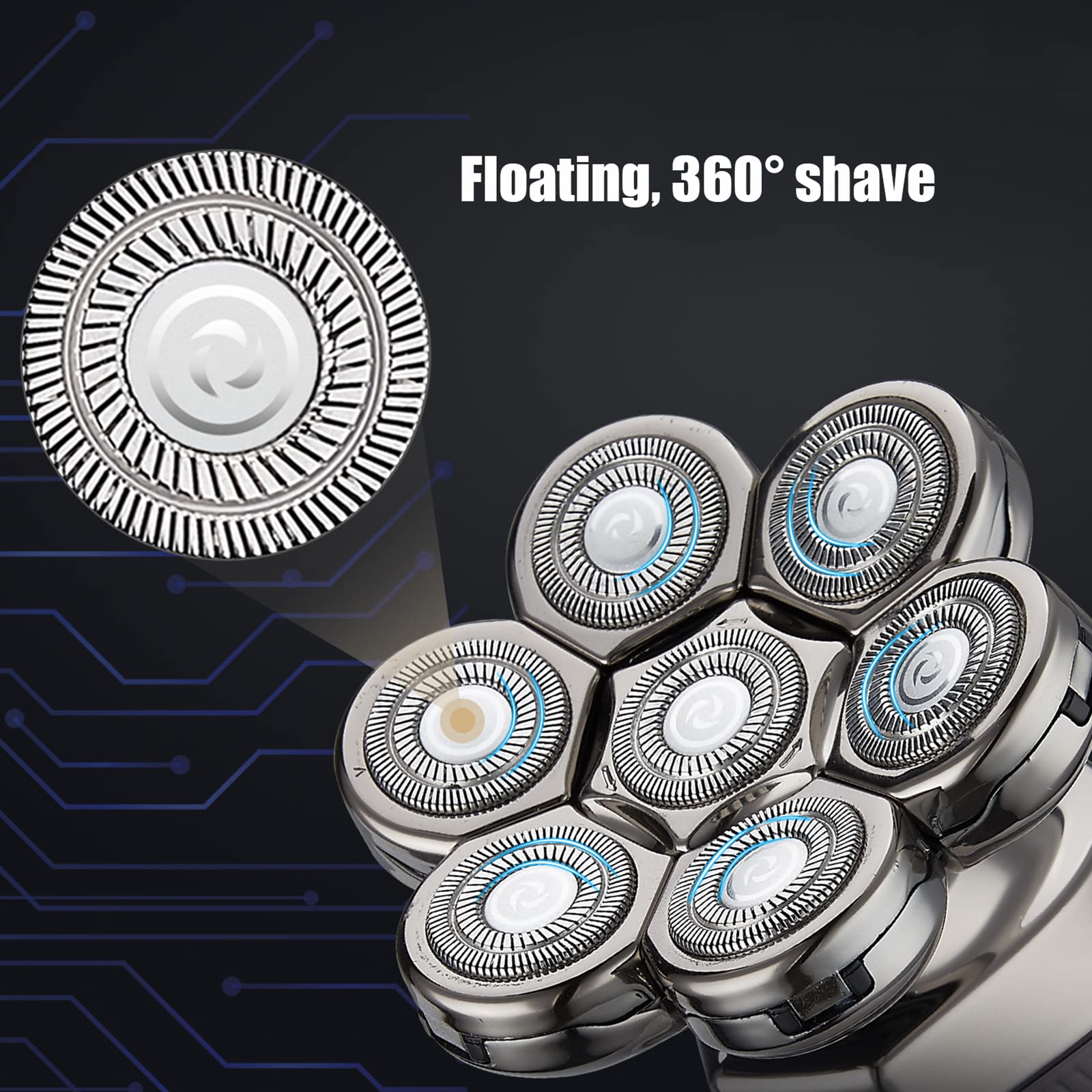 7D Head, Replacement Head for Shaver, Accessories