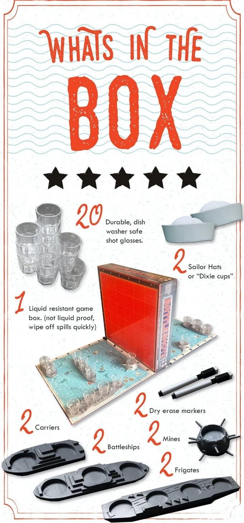 BattleShots - The Classic Adult Party Game (As seen on Jimmy Fallon) (Classic Edition)