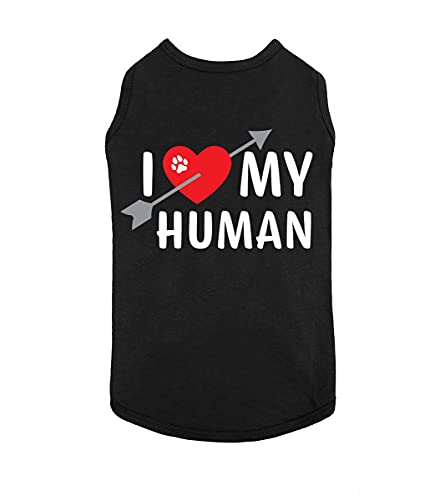 Apparelyn Cute Heart My Dog & Human - Matching Pet and Owner Shirt Set