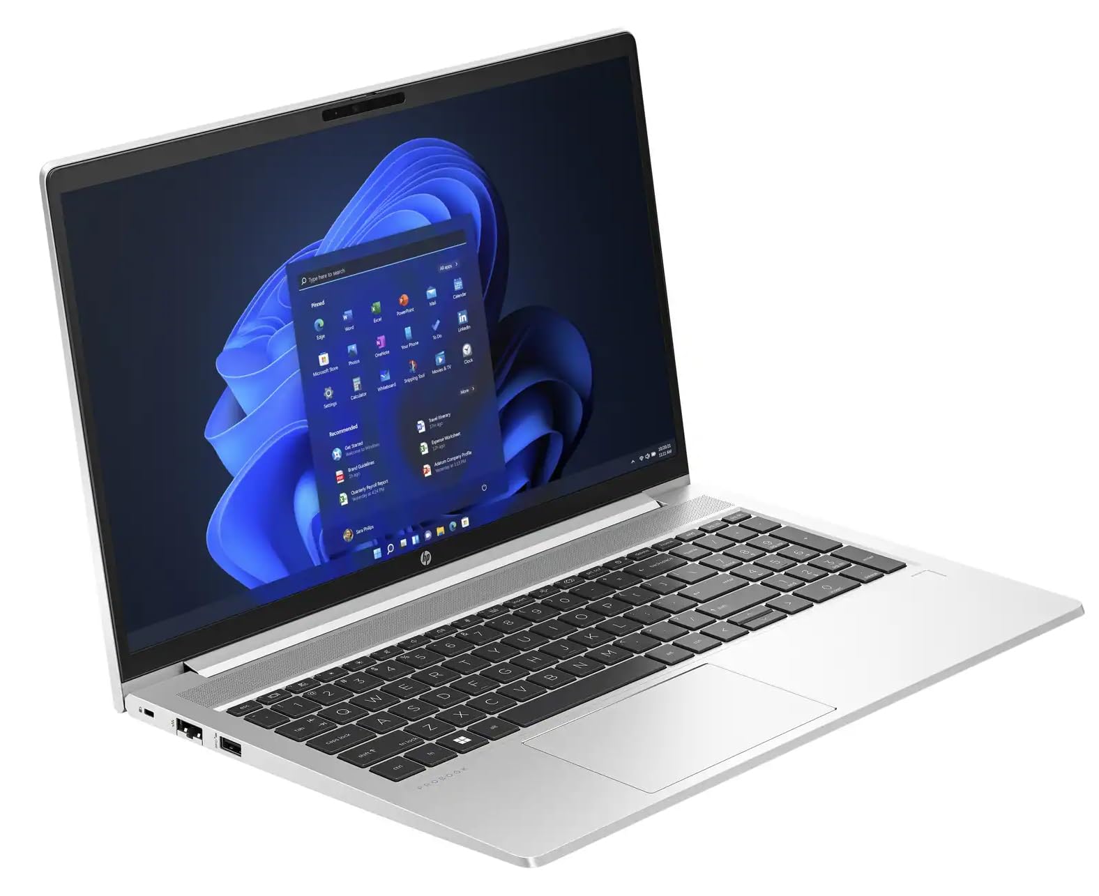 HP ProBook 450 G10 15.6" Home & Business Laptop (Intel i5-1335U 10-Core, 8GB RAM, 256GB SSD, Intel Iris Xe, FHD (1920x1080), Fingerprint, WiFi, Bluetooth, Webcam, Win 10 Pro) w/Hub