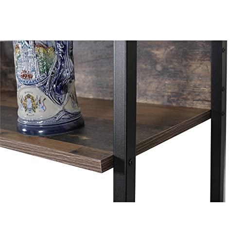 OS Home and Office ladder bookcase, Rustic Planked Knotty Pine