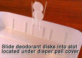 OsoCozy Diaper Pail Deodorizing Disks. Nice Lemony Scent. Non-Hazardous, Non-Toxic. Place Inside Diaper Pail to Reduce Odor. Each Disk Effective for 2-4 Weeks - 5 Pack