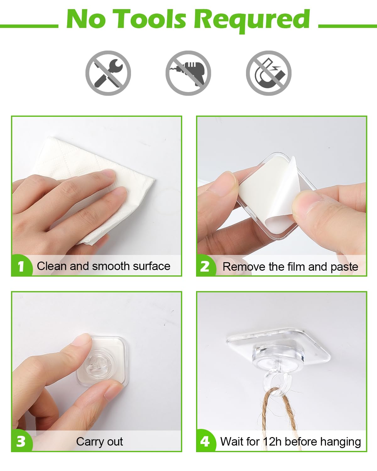 Adhesive Ceiling Hooks for Hanging Decor:20 Pack No Drill Small Drop Ceiling Hanger Strips for Decorations - Clear Decorative Ceiling Clips for Classroom Bedroom Room Party Halloween Christmas