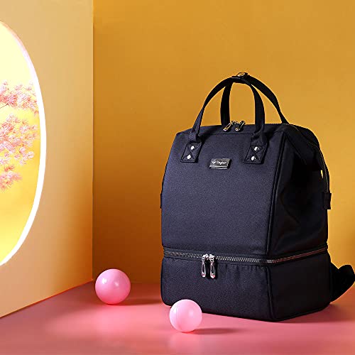 Breast Pump Bag Backpack, GOGOSO Pumping Bags with Cooler for Work Mom Breast Pump Carrying Diaper Bag Baby Shower Gifts(No Include Ice Pack)