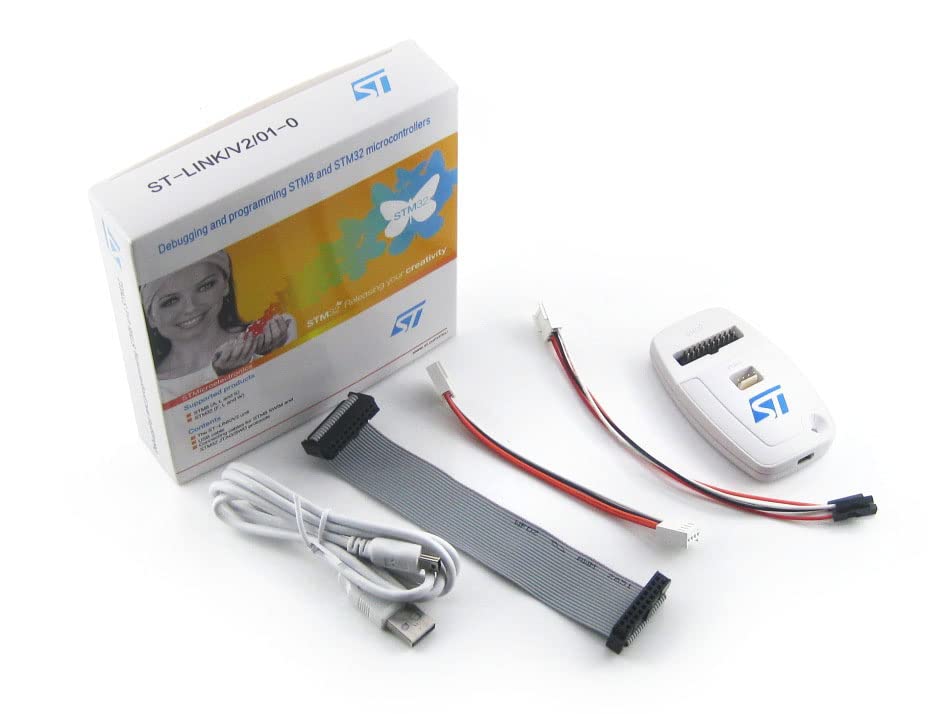 Waveshare ST-Link / V2 CN for STM32 STM8 MCUs USB JTAG SWD in-Circuit Programmer Debugger Emulator