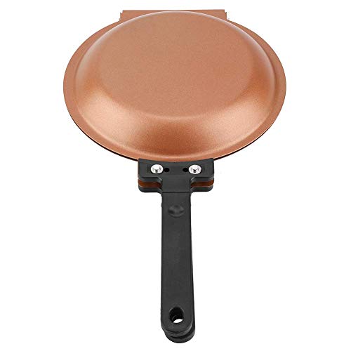 Akozon Frying Pan, Double Side Non-stick Flip Frying Pan Fried Egg Pancake Maker Household Kitchen Cookware Double Sided Pancake Pan