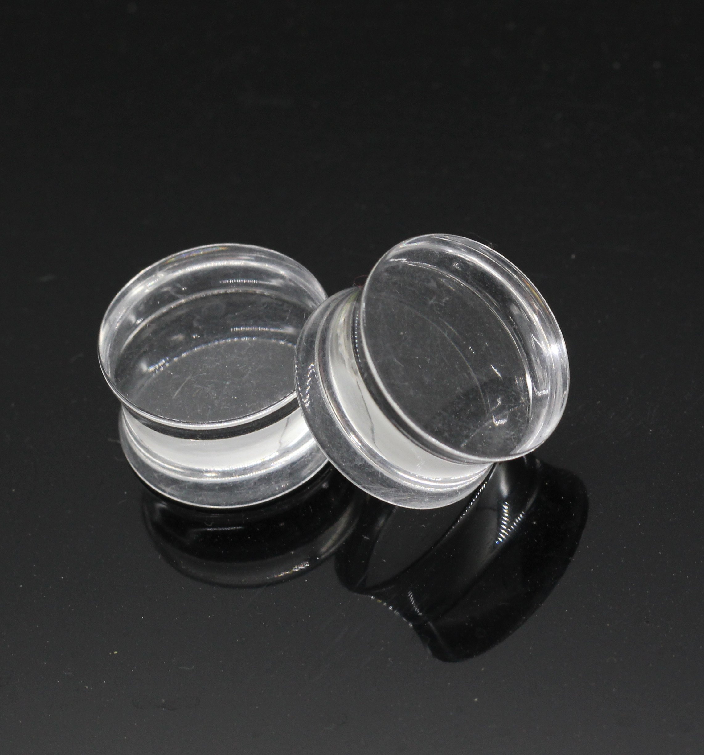 B BodyPJ Sparkles 3Pair-Mix color Acrylic Ear Plug Expanders UV Ear Gauges Piercing Jewelry (3Pair-Mix color,1"(25mm))