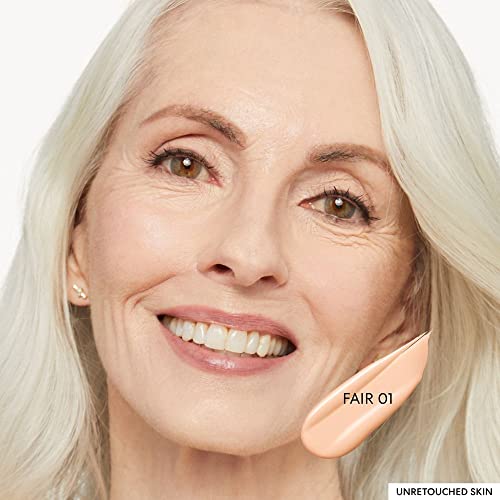 bareMinerals Barepro Performance Wear Liquid Foundation SPF 20, Breathable Makeup for Face, Full Coverage, 24HR Wear, Natural Matte Finish, Vegan (Fair 01)
