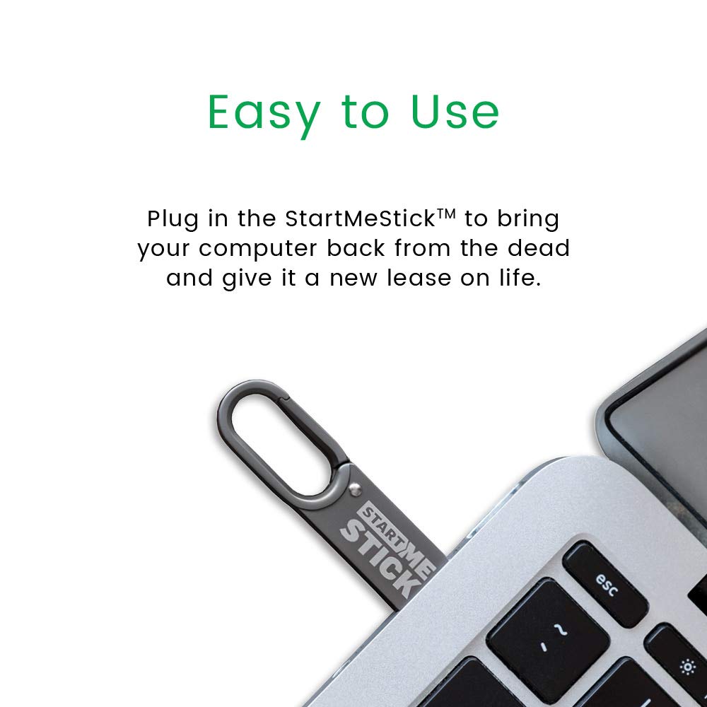StartMeStick - Breathe a New Life Into Your Old Computer, Plug-in Operating System, Unlimited Use on Unlimited PCs and Macs for 2 Years
