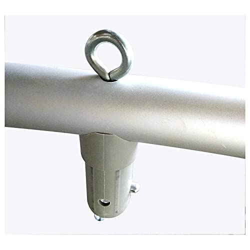 BannerBuzz Sky Tube Hanging Banners, 230 GSM Polyester Fabric, Anodized Coated Aluminium with Bungee Poles, Curved Poles, and Inbuilt Pushlock Pins (Print with Hardware,8' X 2')
