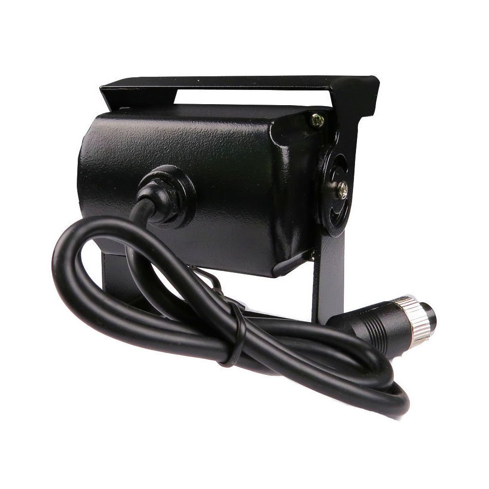 4 Pin Vehicle Backup Camera 12V-24V,18 LED IR Night Vision CCD Car Rear View Parking Reverse Camera + 4Pin Connector 15m/50ft Extension Cable for Bus Truck Camper Lorry Heavy Duty Motorhome