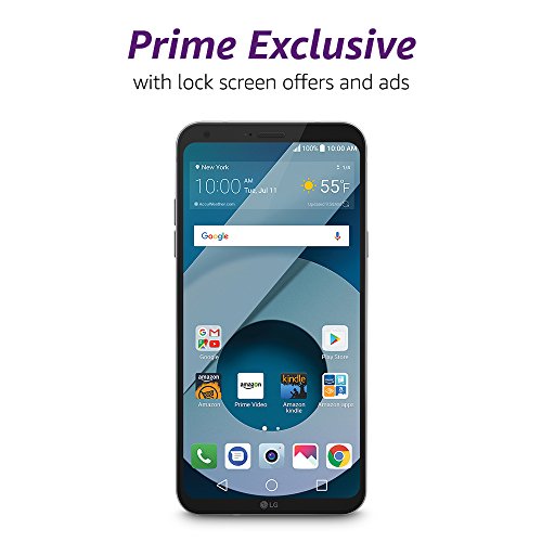 LG Q6-32 GB - Unlocked (AT&T/T-Mobile) - Platinum - Prime Exclusive - with Lockscreen Offers & Ads