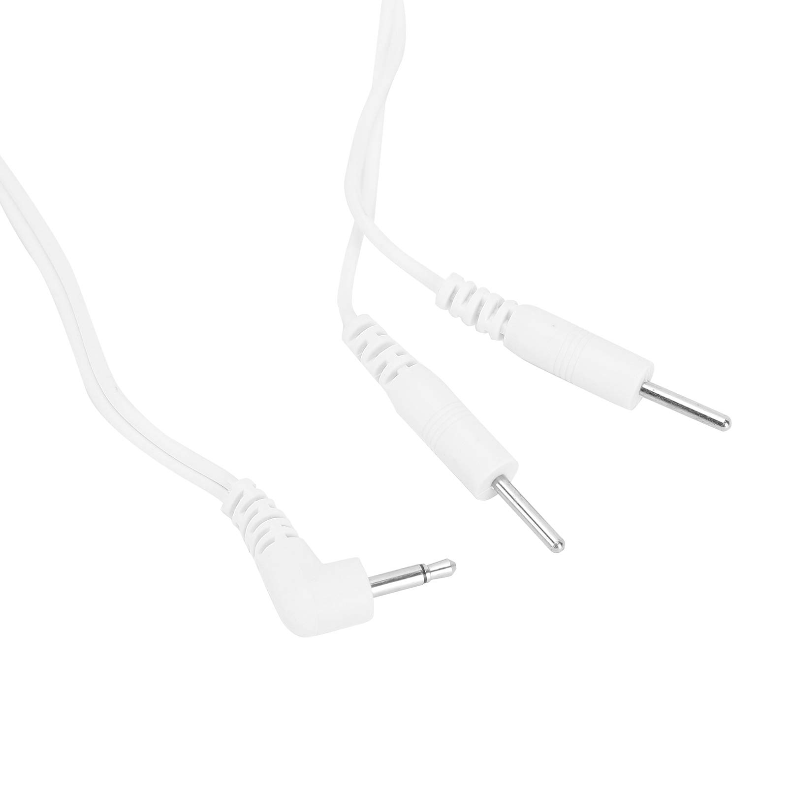 Sonew 10pcs / Bag DC 2.5mm 1.2m 2?in?1 Pin Type Electrode Lead Wires Cable, Compatible Lead Wires for TENS Unit Physiotherapy Machine