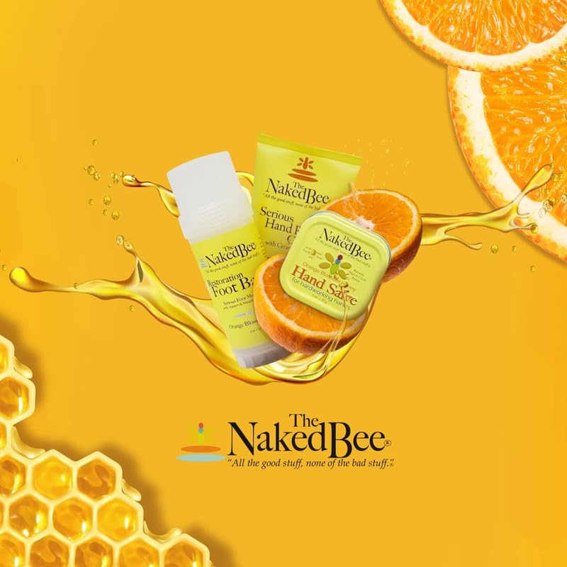 The Naked Bee Orange Blossom Honey Foam Soap (12 oz) Liquid Foaming Hand Soap - Mild Cleanser to Reduce Dryness - Gentle Foam for Clean and Soft Hands