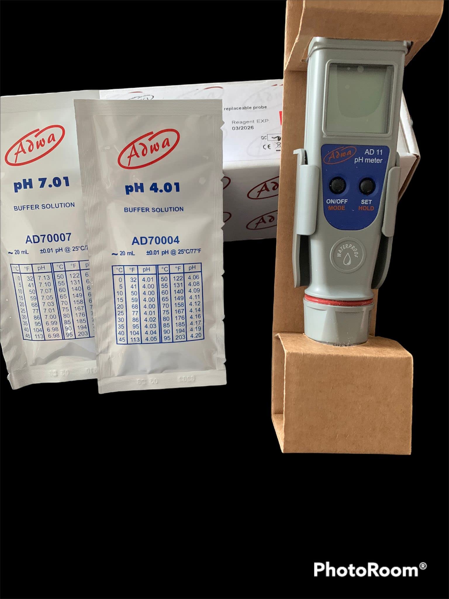 ADWA AD11 Waterproof Pocket pH and Temperature Meter