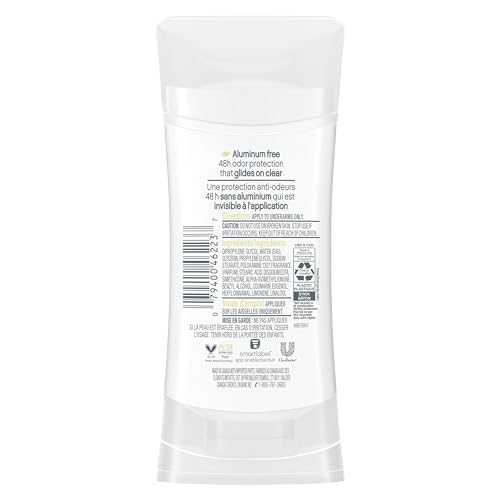 Dove Aluminum Free Deodorant for Women 24-Hour Odor Protection, Coconut and Pink Jasmine, 7.8 Oz, 3 Count