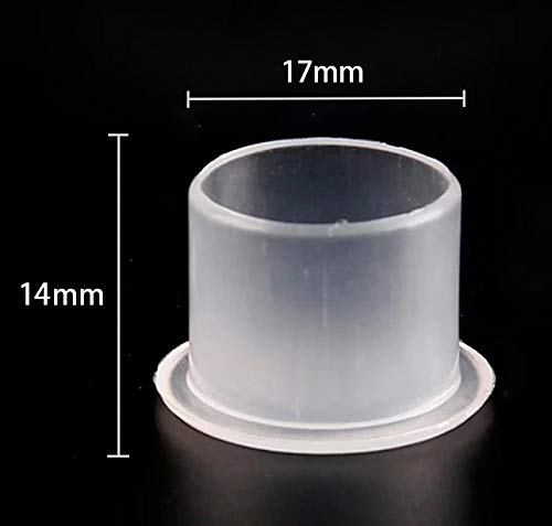 Tattoo Ink Caps,300pcs Large Size 17mm x 14mm Plastic Disposable Microblading Tattoo Pigment Self Standing Cups,Tattoo Supplies Ink Holder