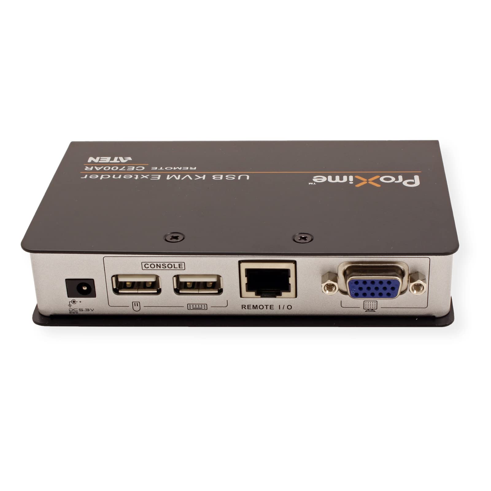 ATEN CE700A Console Extender USB VGA KVM Extender CAT5 up to 500ft - Built in ESD - Includes 2x Power Adapters for Local and Remote Unit, KVM Cables and Rack Mount kit