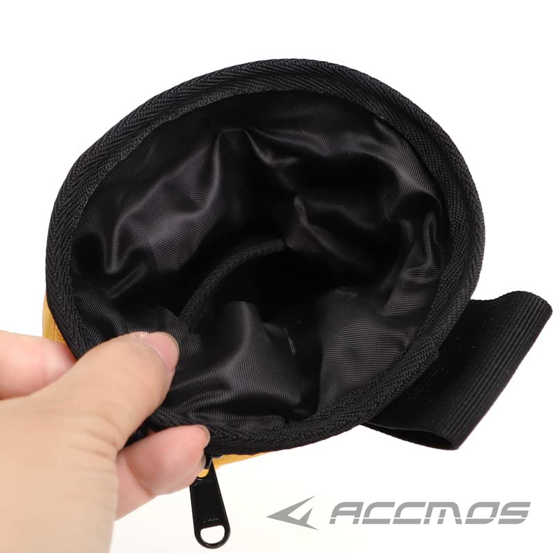ACCMOS 1PC Archery Compound Bow Release Bag Belt Caliper Release Pouch Finger Tab Bag Arrow Quiver Bow String Release Storing Bag Pocket Archery Aids Hunting Shooting Accessories