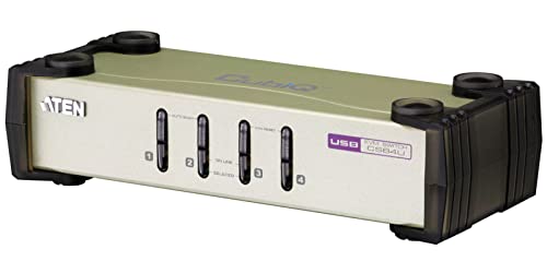 ATEN CS84U 4-Port PS/2-USB KVM VGA Switch - Control up to 4 VGA Computers for Windows, Linux, Mac, and Sun