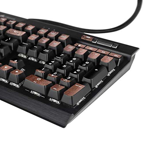 Skinit Decal Skin Compatible with K95 RGB Platinum Mechanical Gaming Keyboard - Skinit Originally Designed Rose Gold and Black Marble Design
