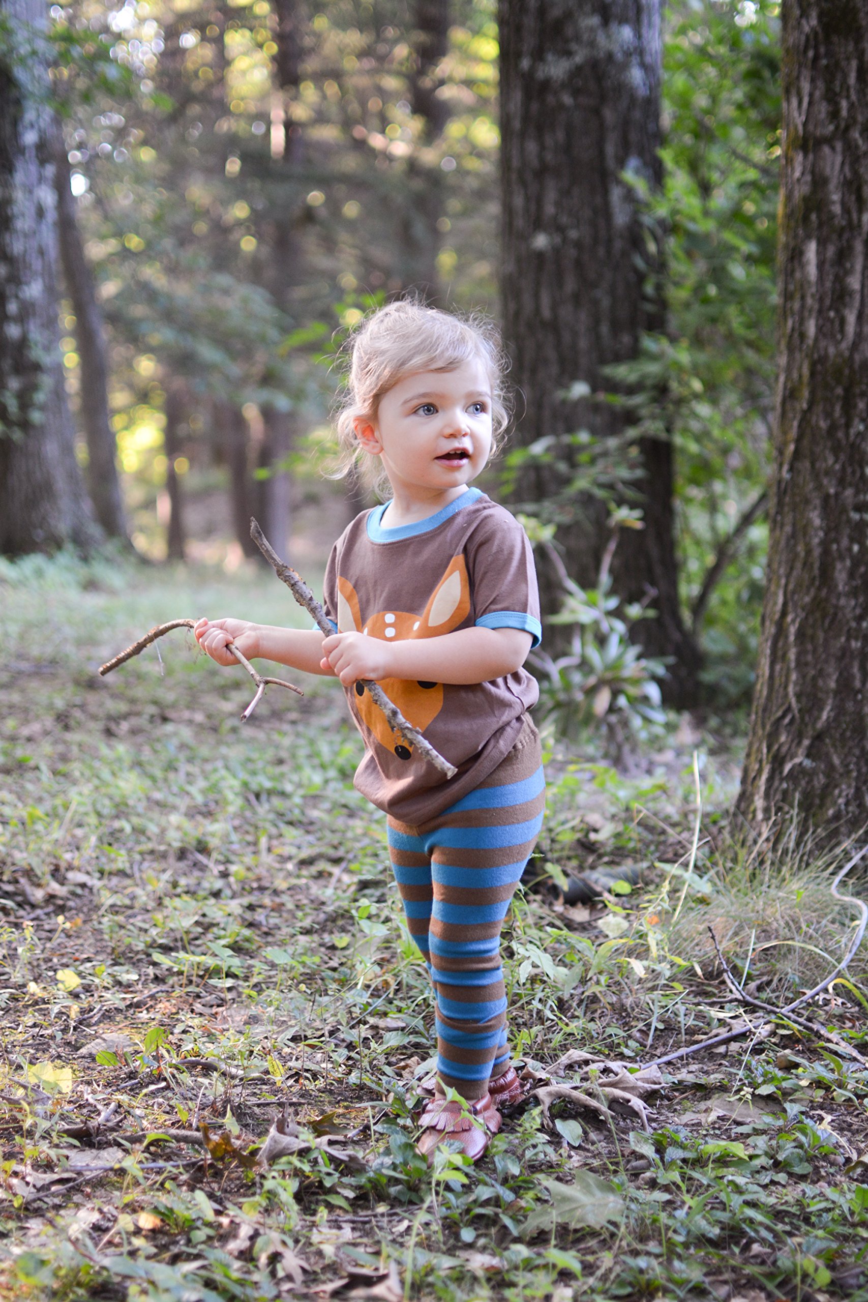 Doodle Pants Baby Leggings Woodland Fawn Leggings | Size L 18-24M