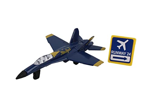 Daron Worldwide Trading Runway24 F/A-18 Angels No Runway Vehicle, Blue