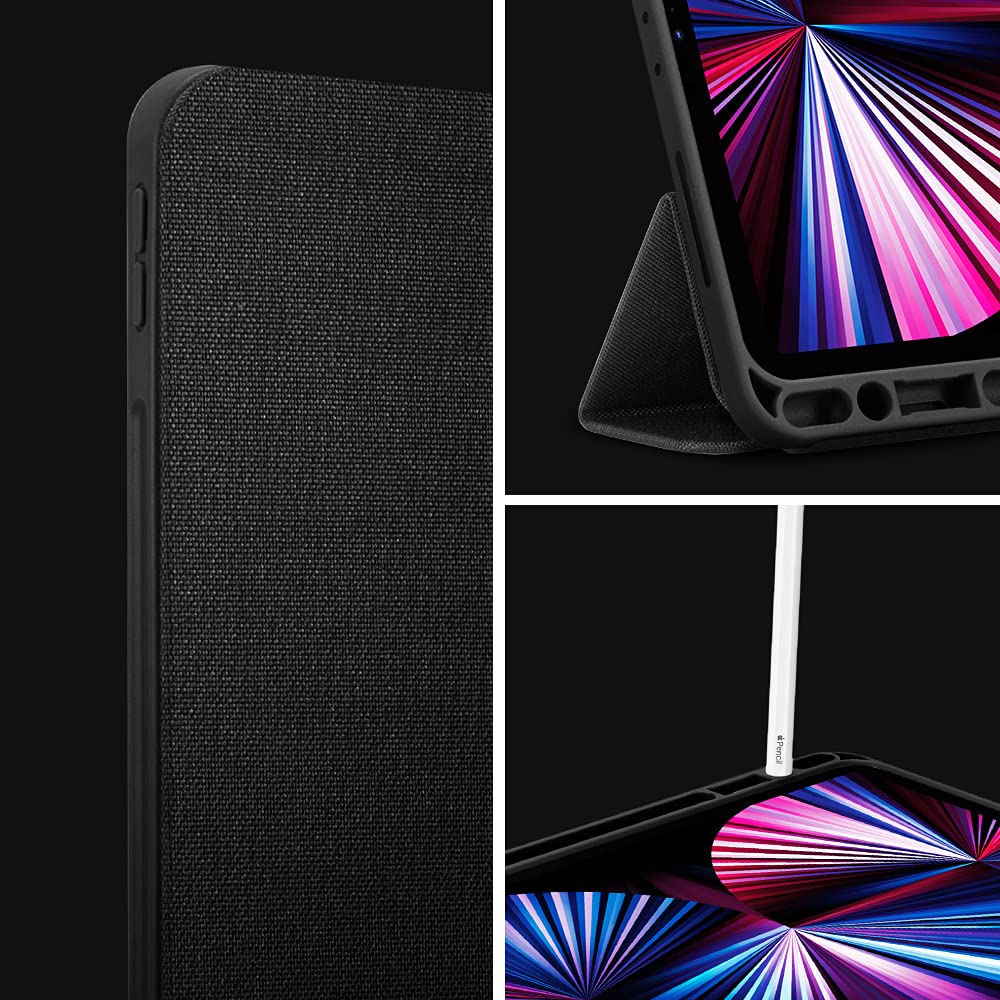 Spigen Urban Fit Designed for iPad Pro 11 inch Case M2 4th Generation (2022) / 3rd Generation (2021) / 2nd Generation (2020) / 1st Generation (2018) with Pencil Holder - Black