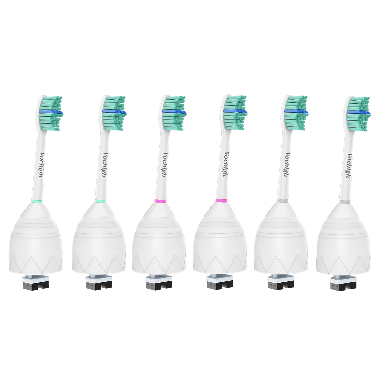 Vochigh Replacement Toothbrush Heads Compatible with Philips-Sonicare: fits e-Series HX7022 CleanCare & Xtreme Screw-on Electric Brush Handles, 6 Pack