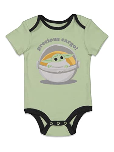 STAR WARS The Mandalorian The Child Baby Boys 4 Piece Layette Set: Bodysuit T-Shirt Pants Mix N' Match 12 Months