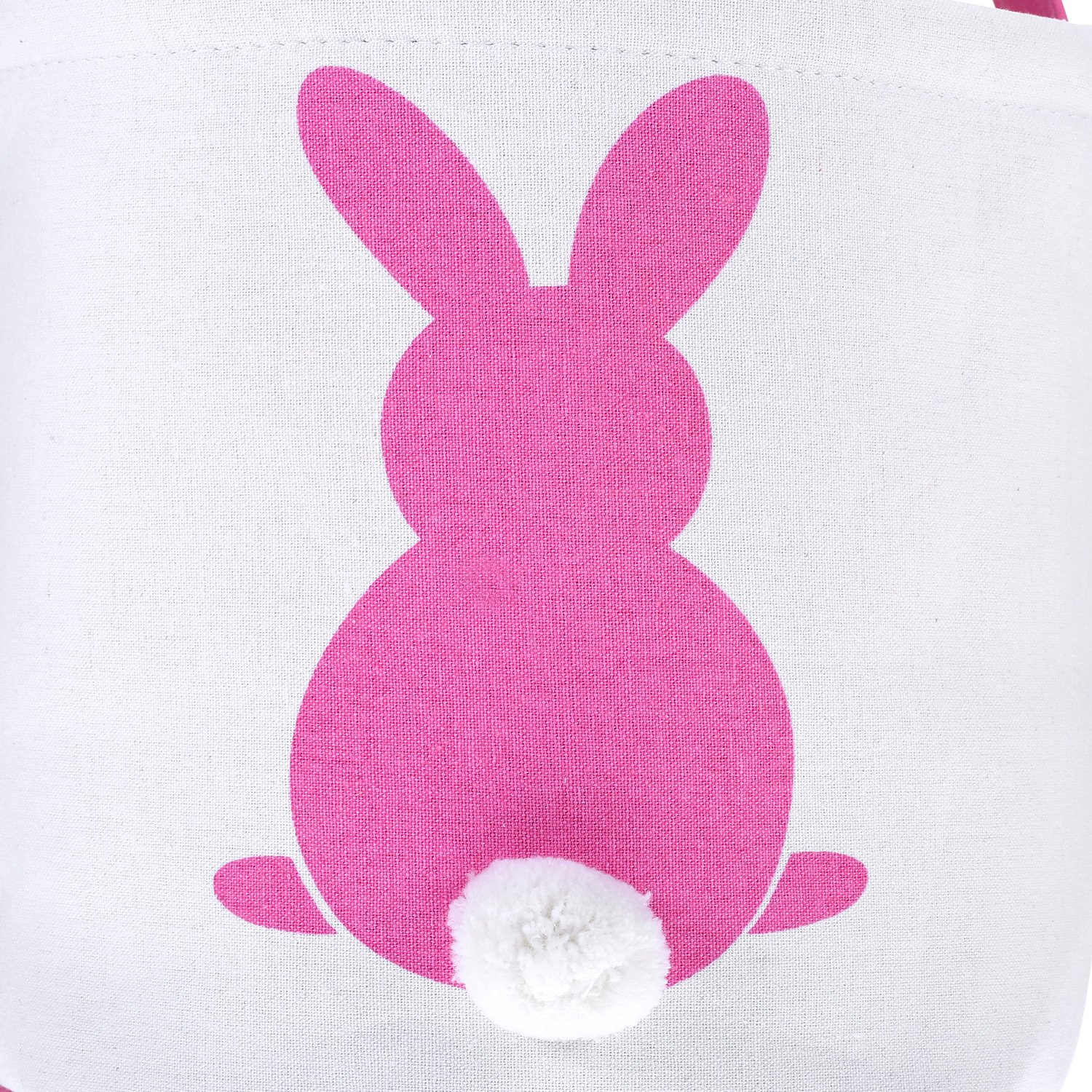Frienda Easter Bunny Basket Gift Bags Rabbit Handbag Toys Bucket Egg Totes for Easter Hunt Party Favor Birthday Baby Shower DIY Use