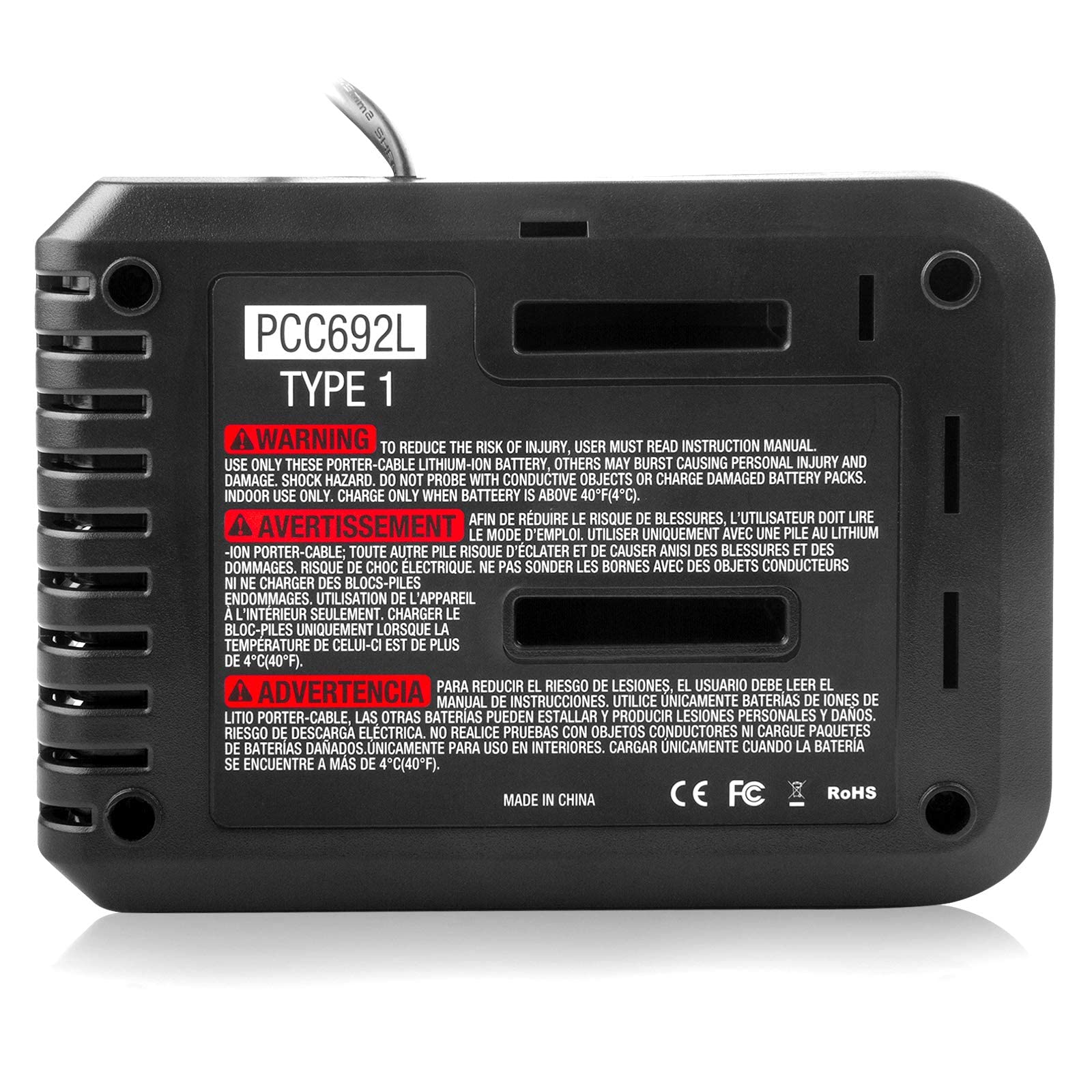 Quick Charger [for Porter-Cable 20V MAX] & [for Black+Decker 20V MAX] Lithium Battery PCC680L PCC681L PCC682L PCC685LP PCC699L and Battery LBXR20 LBXR2020 LBX4020