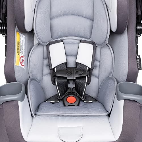 Baby Trend Cover Me 4-in-1 Infant Toddler Convertible Car Seat with Adjustable/Removable Canopy for Sun Protection & 2 Cup Holders, Stormy Gray