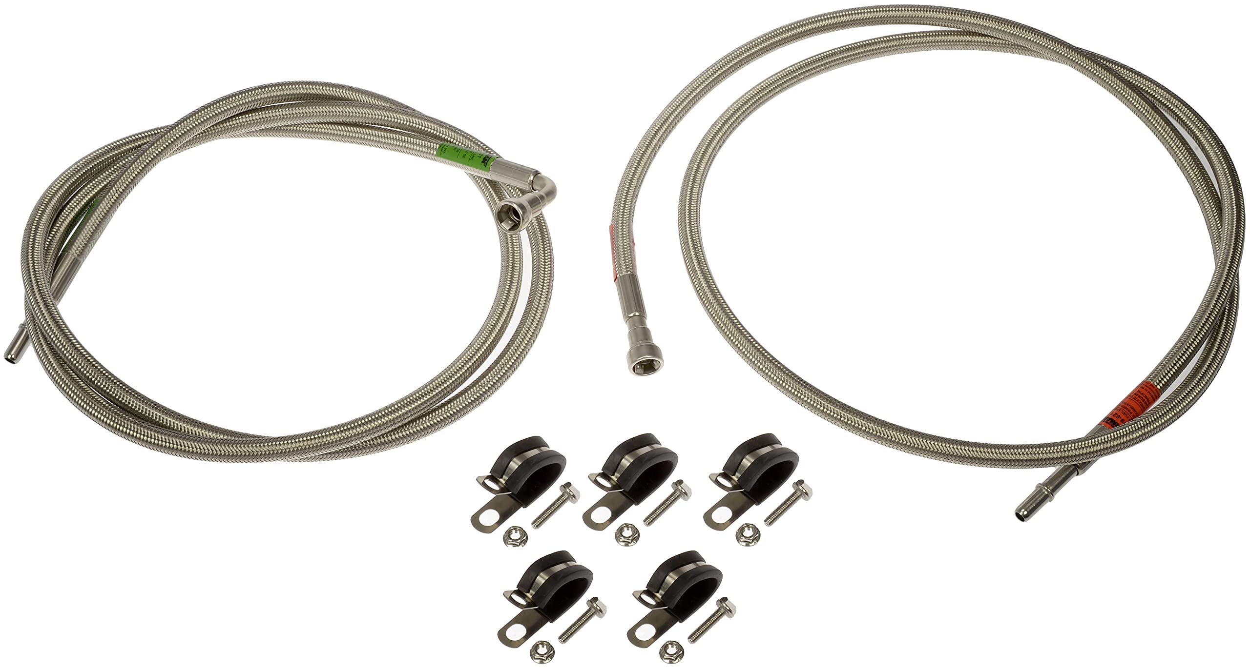 Dorman 819-821 Front Flexible Stainless Steel Braided Fuel Line Compatible with Select Cadillac/Chevrolet/GMC Models (OE FIX)