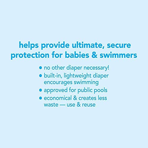 i Play by Green Sprouts Girls Reusable Absorbent Toddler Swim Diapers - Swimming Suit Bottom | No Other Diaper Necessary Hot Pink 4T