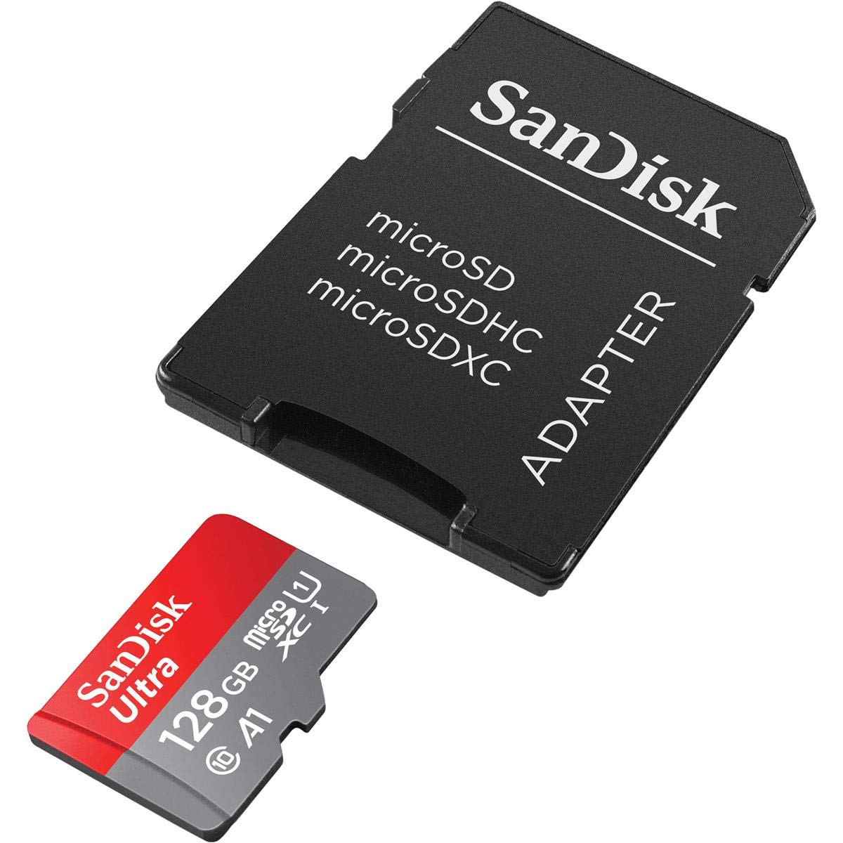 SanDisk 128GB Ultra UHS-I Class 10 A1 microSDXC Memory Card, 120MB/s Read, 10MB/s Write