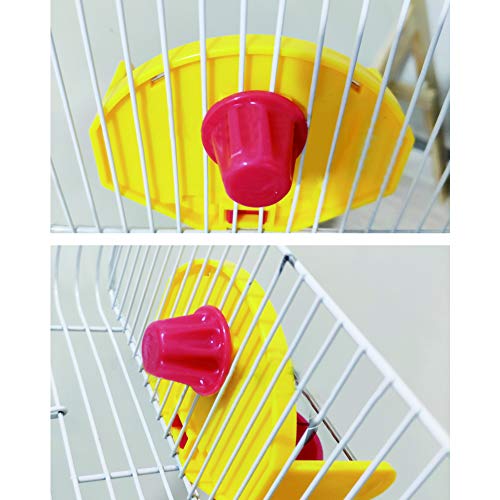 QBLEEV Bird Basketball Toy with Mirror, Bird Hanging Training Toys for Cage,Parrot Chew Ball Foraging Toys, Bird Interactive Intelligence Toy for Budgies Parakeets Cockatiels Conures,Easy to Install