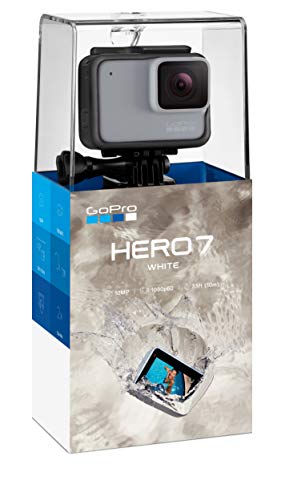 GoPro Hero7 White β Waterproof Action Camera with Touch Screen 1080p HD Video 10MP Photos